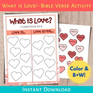 Bible Valentine Games, Love is Craft, 1 Corinthians 13, Sunday School ...