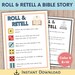 Reading Games for Kids, Bible Story Games, Roll and Retell Bible Story ...