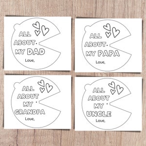 All About My Dad, Coloring Wheel, Fathers Day Printable Craft, All ...