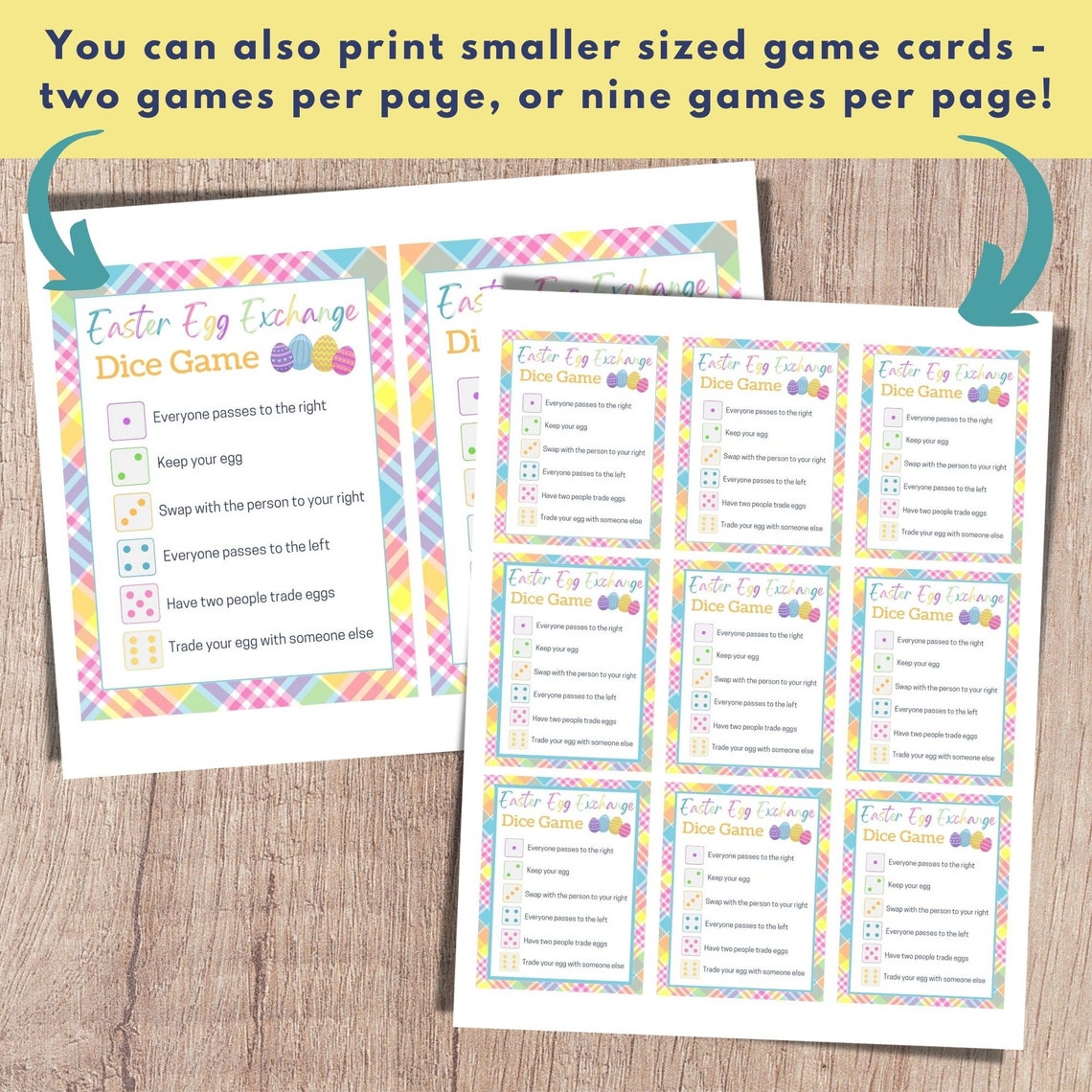 Easter Dice Game, Easter Egg Exchange Dice Game, Pass the Gift, Easter ...