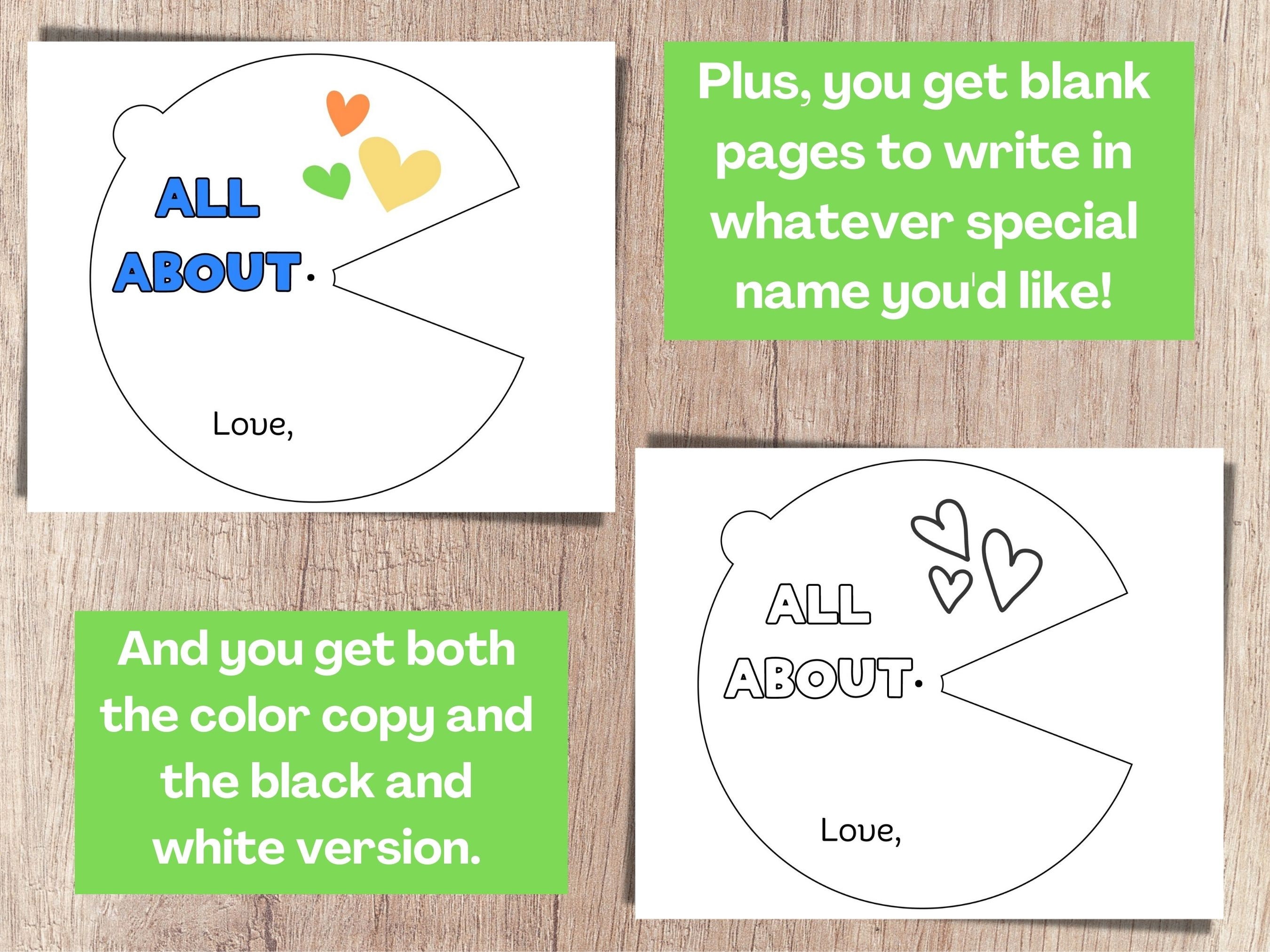 All About My Dad Coloring Wheel Fathers Day Printable Craft - Etsy