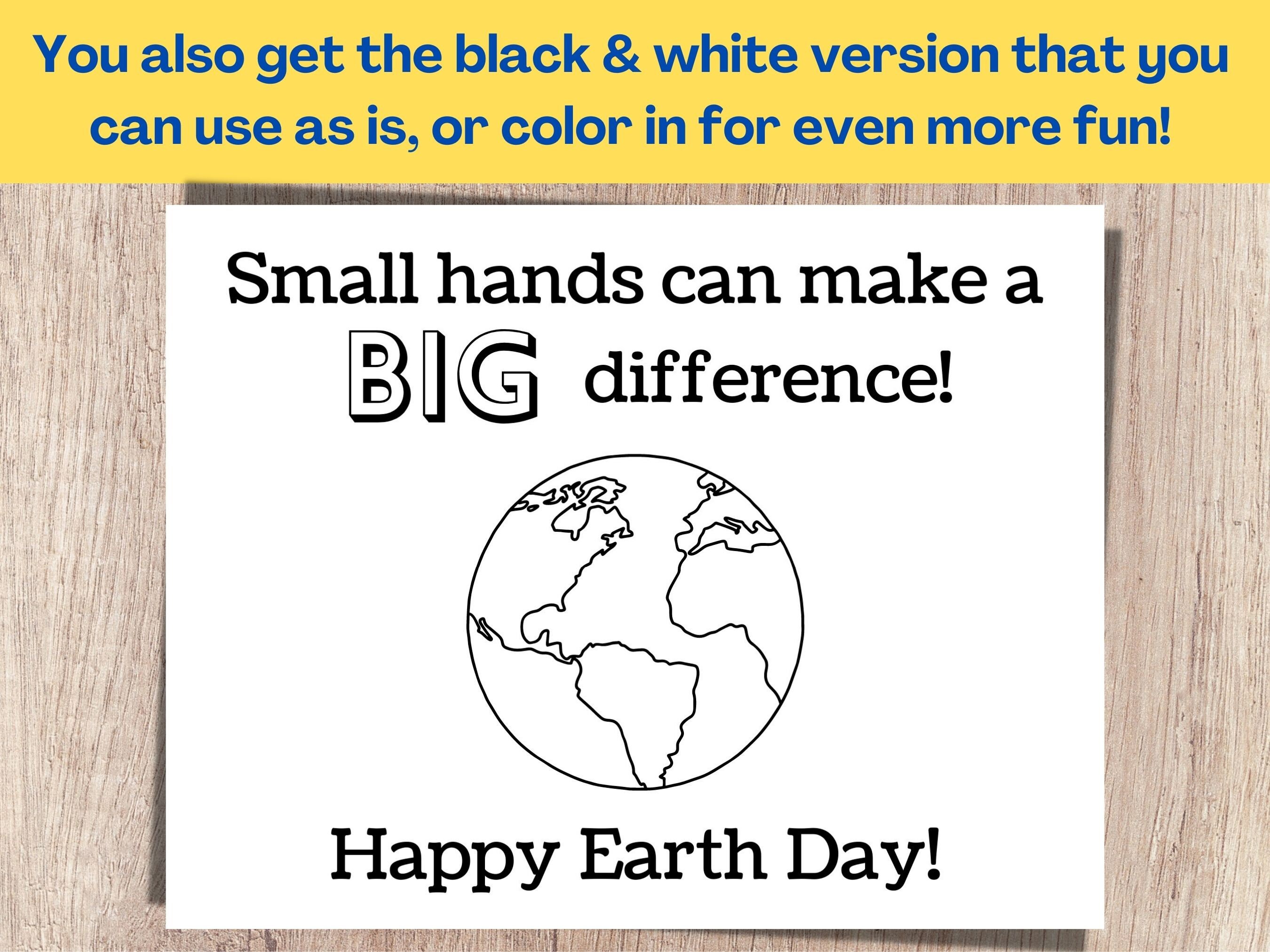 Earth Day Handprint Earth Day Printable Handprint Craft - Etsy