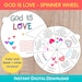 God is Love Craft, Spinner Wheel, Story Wheel, Sunday School Valentines ...