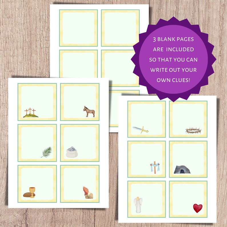 Easter Scavenger Hunt, Easter Bible Game, Printable Easter Game ...
