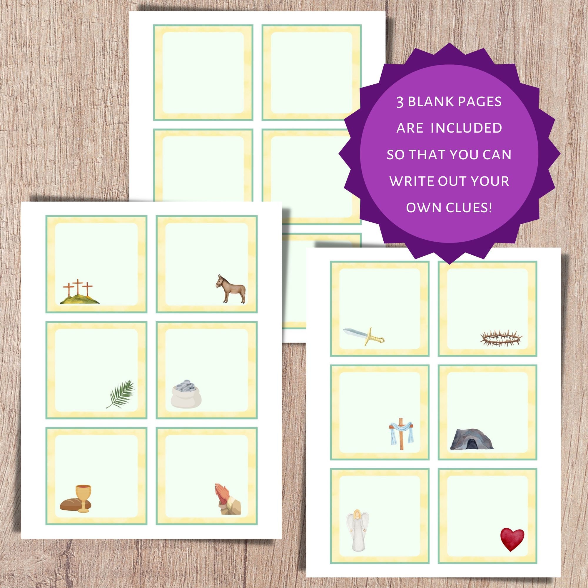 Easter Scavenger Hunt, Easter Bible Game, Printable Easter Game ...