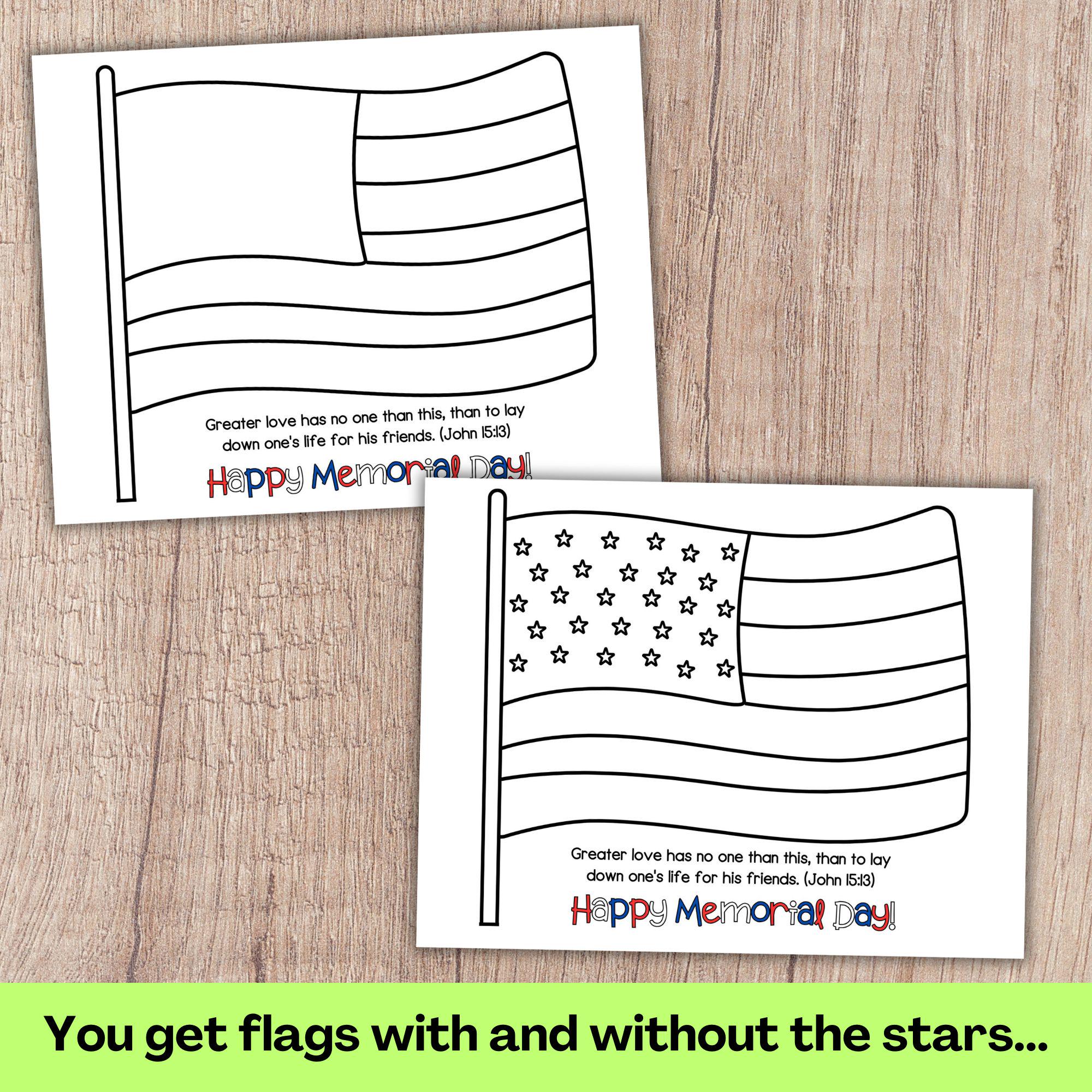 Torn Paper Craft, Flag Craft for Kids, Memorial Day Craft, Fingerprint ...