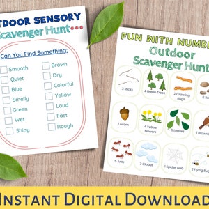 Printable Outdoor Activities for Kids Bundle, Nature Games, Camping I ...