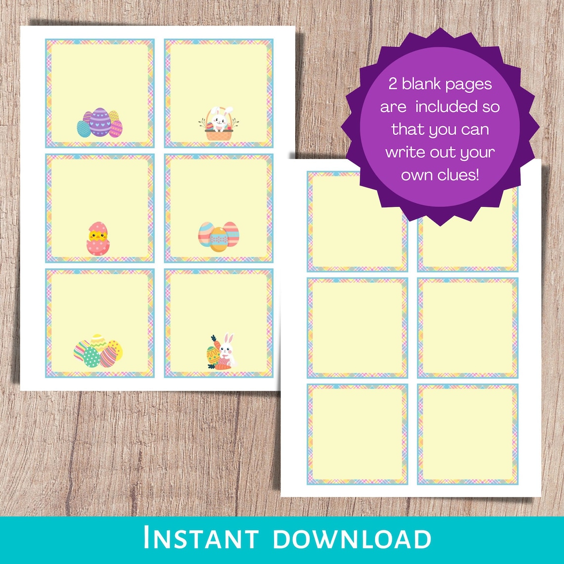 Easter Scavenger Hunt, Printable Easter Game, Indoor Scavenger Hunt ...