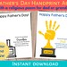 Fathers Day Handprint Craft Fathers Day Poem Handprint - Etsy