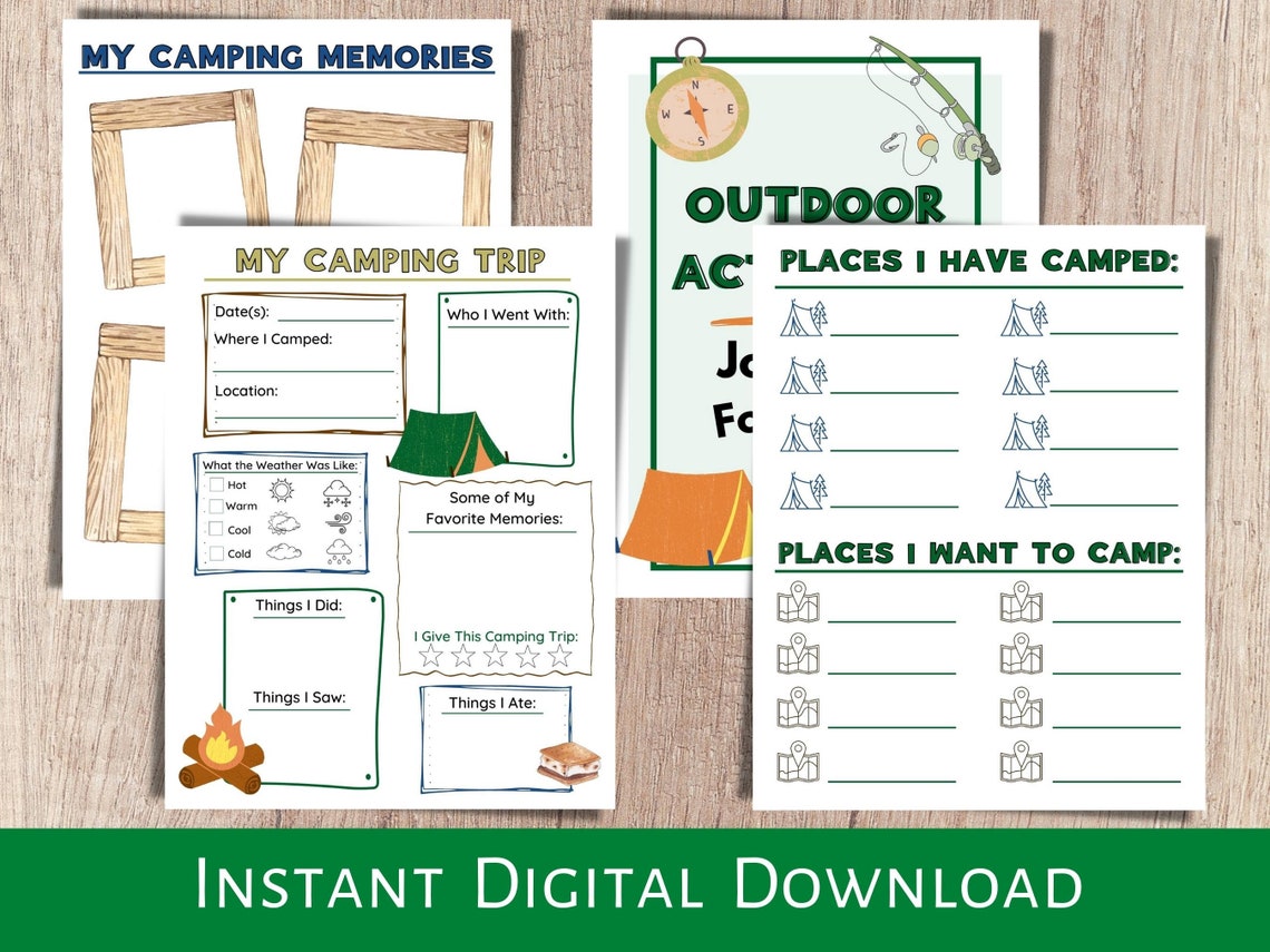 Printable Outdoor Activities for Kids Bundle Nature Games - Etsy