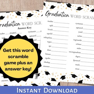Graduation Games Graduation Bundle Printable Grad Game Pass - Etsy