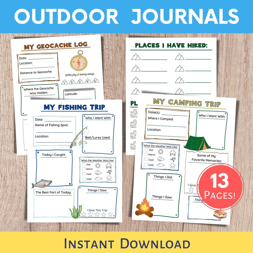 Kids Nature Journal, Interactive Journal, Nature Activities, Outdoor ...