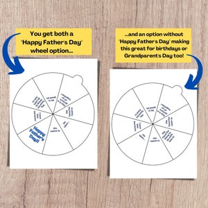 All About My Dad, Coloring Wheel, Fathers Day Printable Craft, All ...