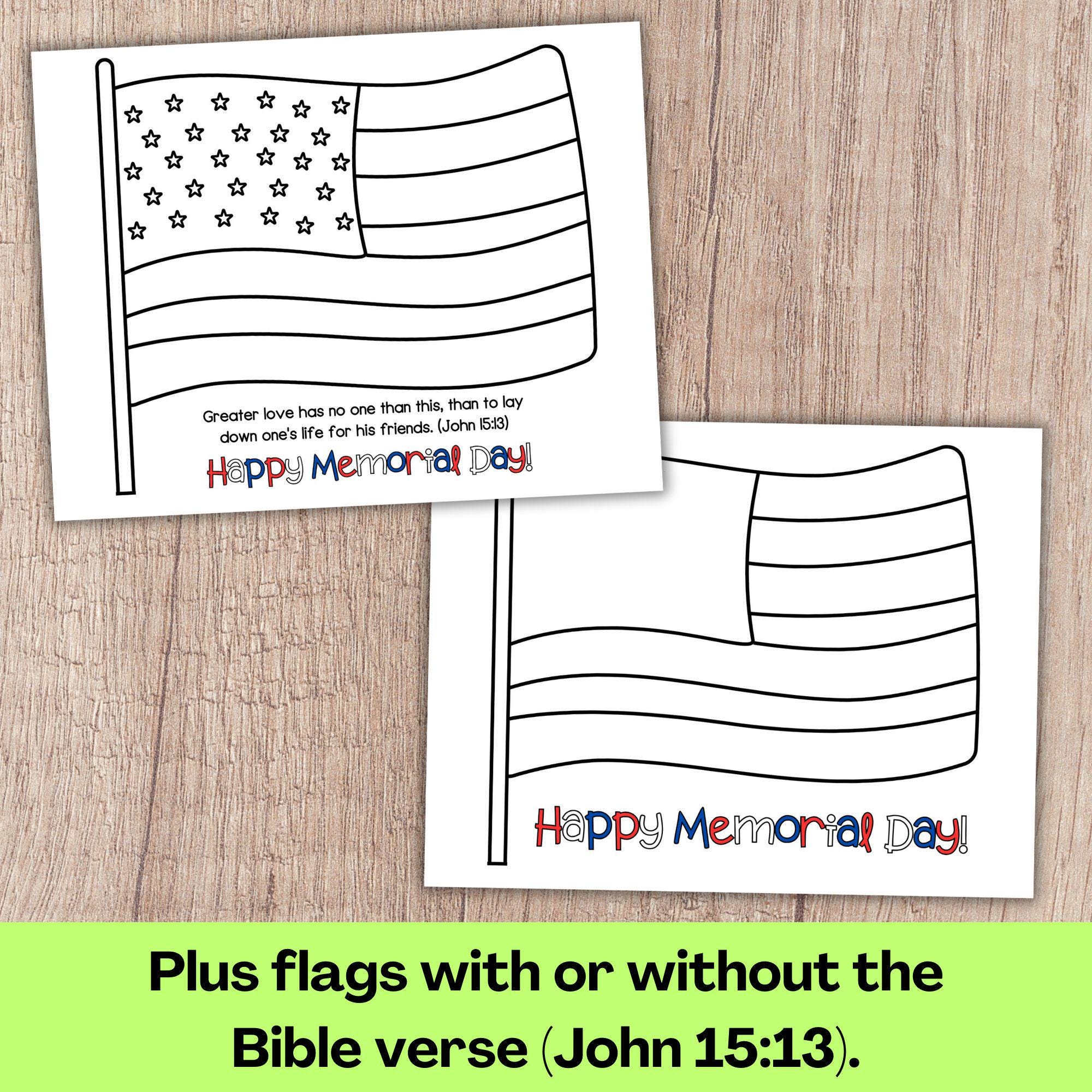 Torn Paper Craft, Flag Craft for Kids, Memorial Day Craft, Fingerprint ...