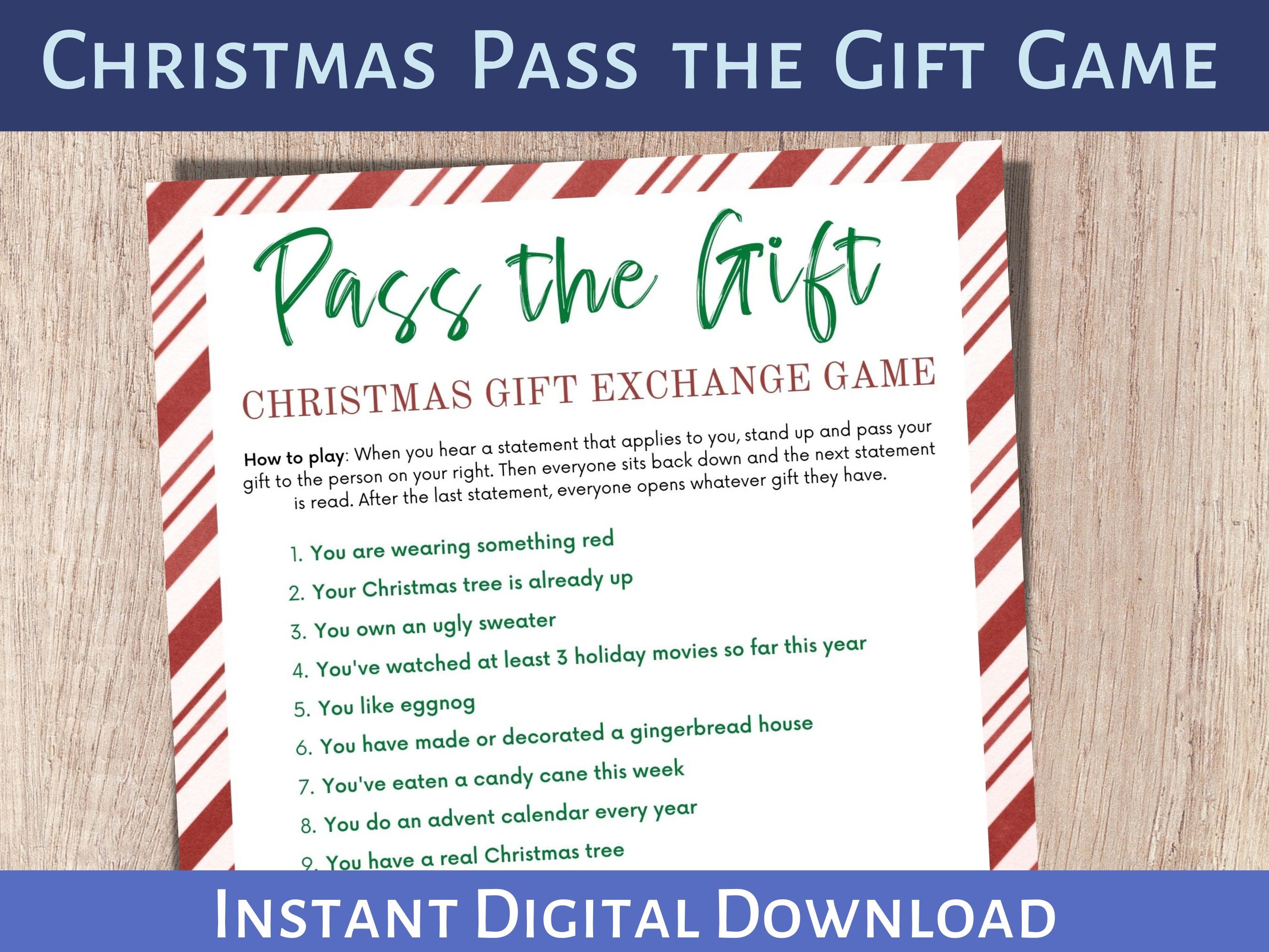 Pass the Gift Game, White Elephant Party, Office Party Games, Christmas ...