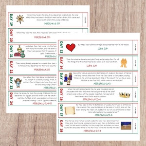 Paper Chain Advent Calendar, Nativity Printable, Advent Calendar for ...