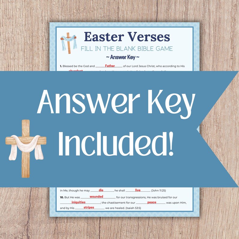 Easter Story Trivia, Bible Verse Game, Easter Bible Trivia, Holy Week ...
