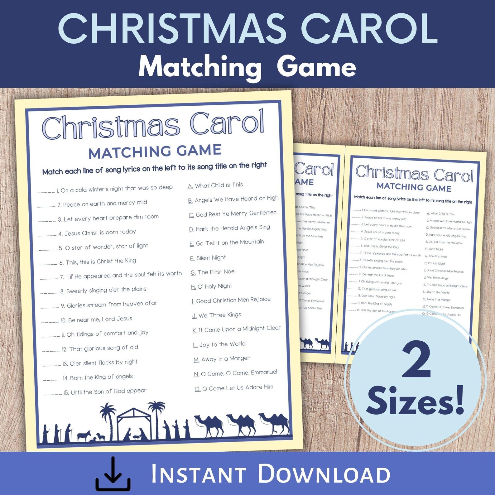 Christmas Song Trivia Game, Christmas Carol Games, Christmas Party ...