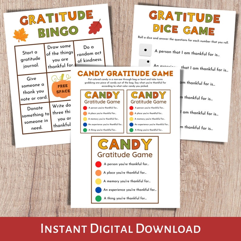 Gratitude Activities and Games, Thankful Activities, Gratitude ...