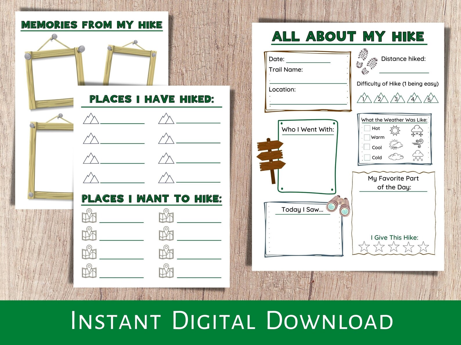 Printable Outdoor Activities for Kids Bundle Nature Games - Etsy