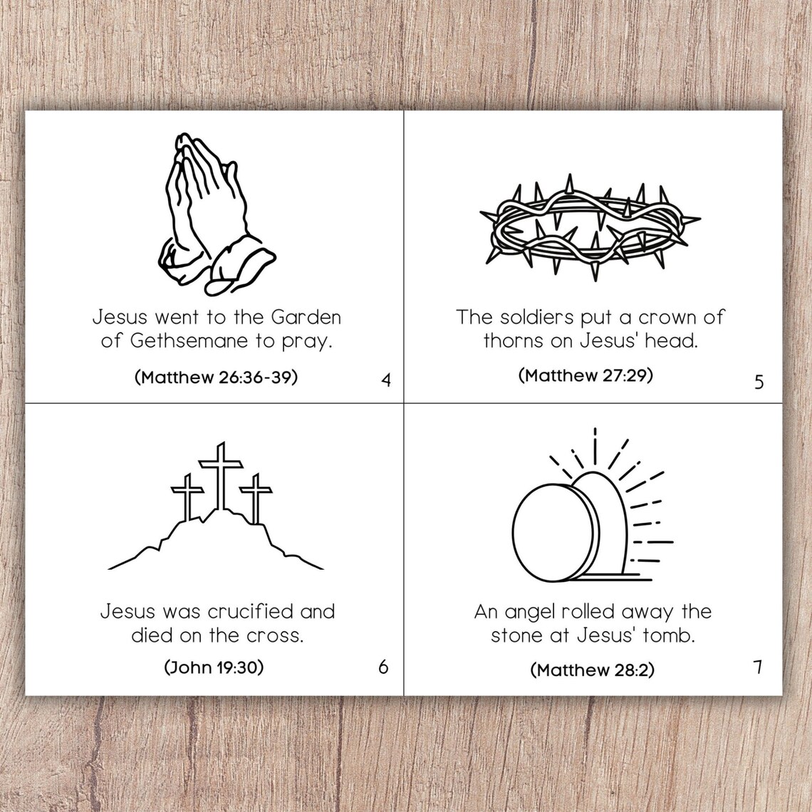 Easter Story Mini Book, Easter Story Coloring, Easter Activities, Holy ...