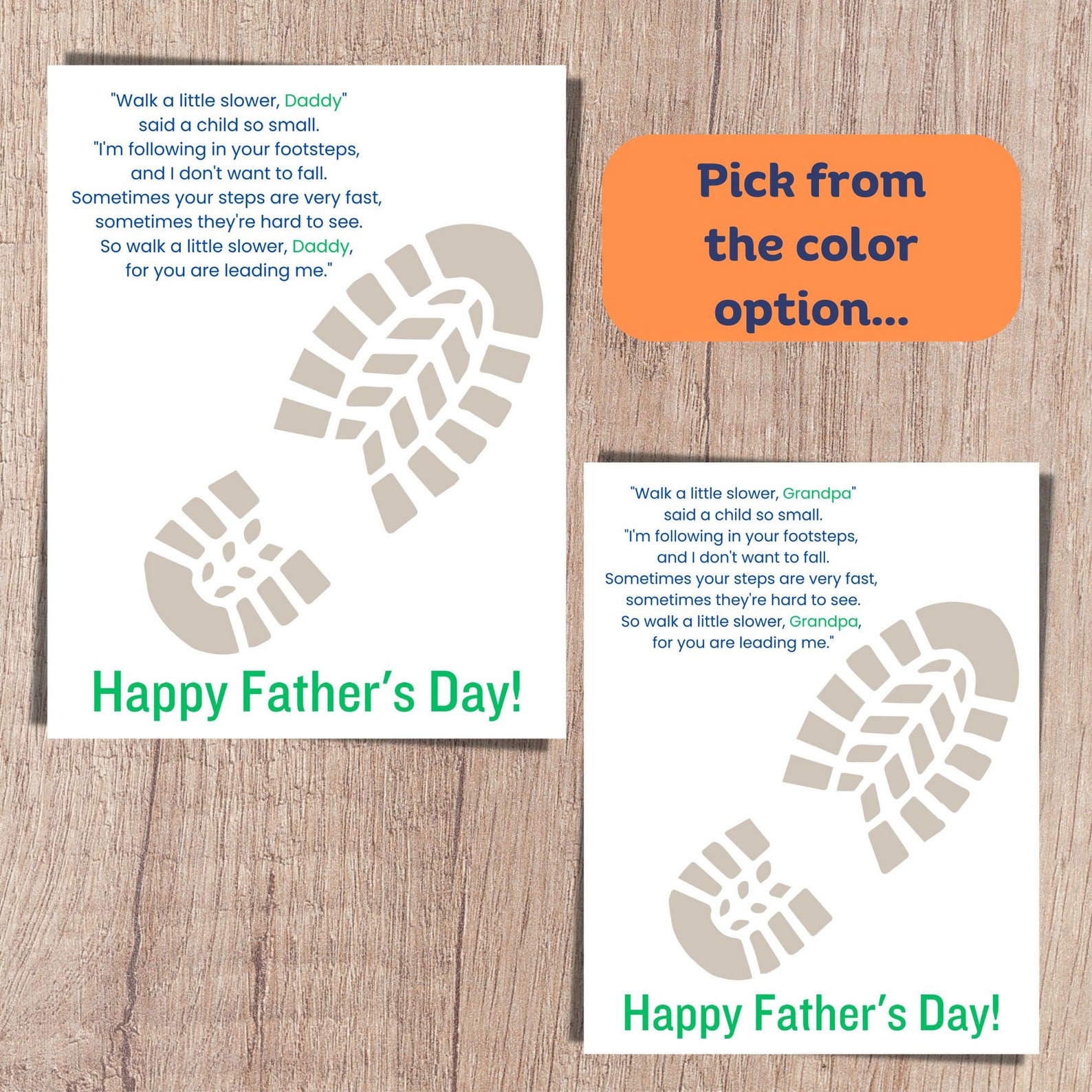 Fathers Day Poem, Fathers Day Craft From Child, Footprint Art Fathers ...