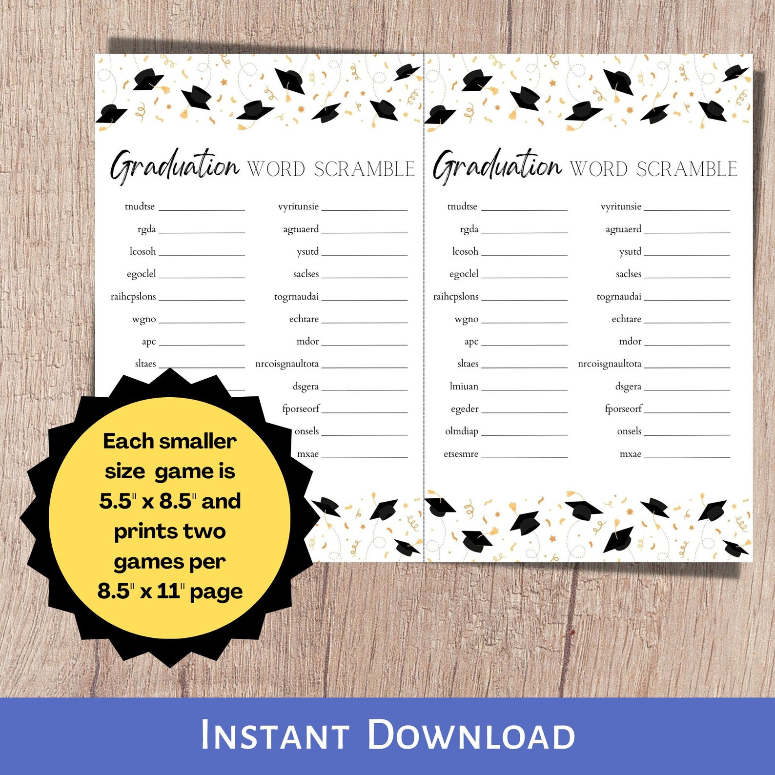 Graduation Games, Word Scramble, Graduation Games Printable, Graduate ...