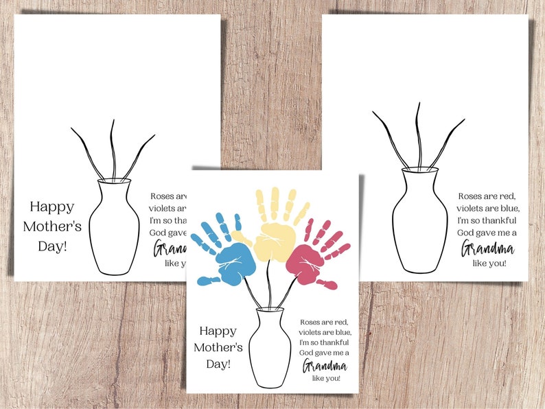 Mothers Day Handprint Printable Religious Poem Handprint - Etsy