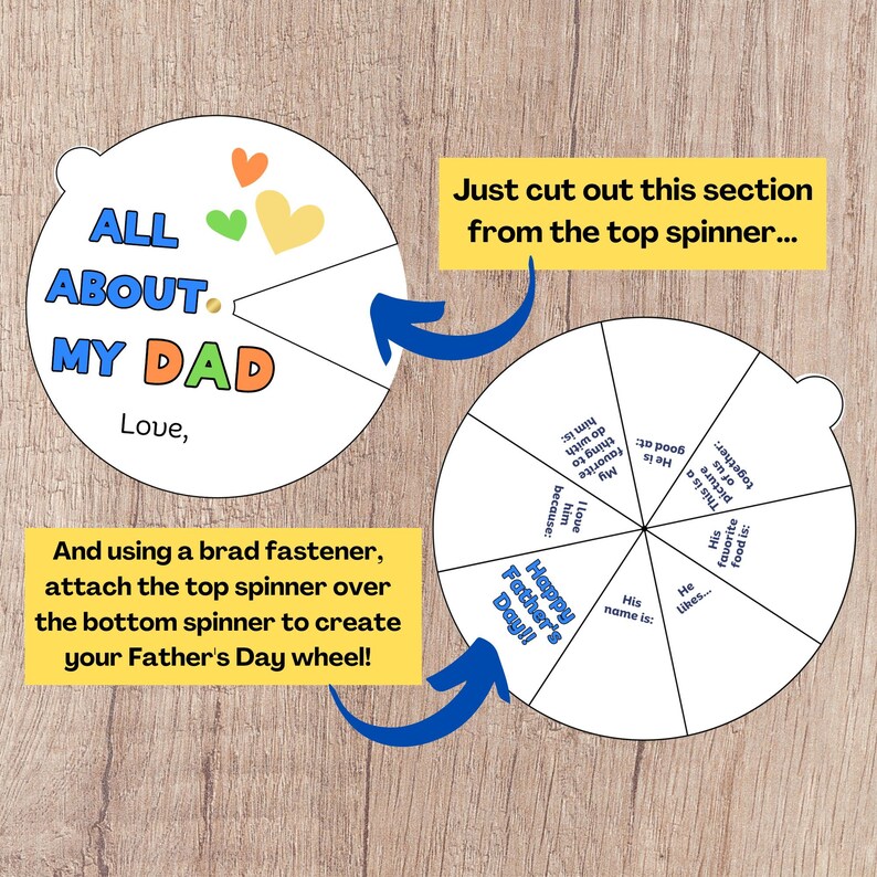 All About My Dad, Coloring Wheel, Fathers Day Printable Craft, All ...