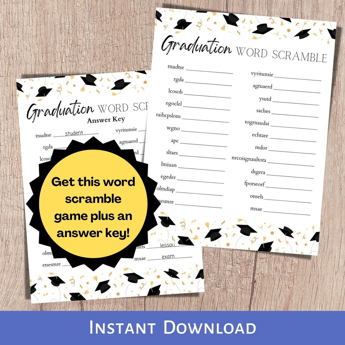 Graduation Games, Word Scramble, Graduation Games Printable, Graduate ...