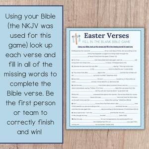 Easter Story Trivia, Bible Verse Game, Easter Bible Trivia, Holy Week ...
