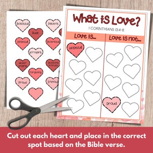 Bible Valentine Games, Love is Craft, 1 Corinthians 13, Sunday School ...
