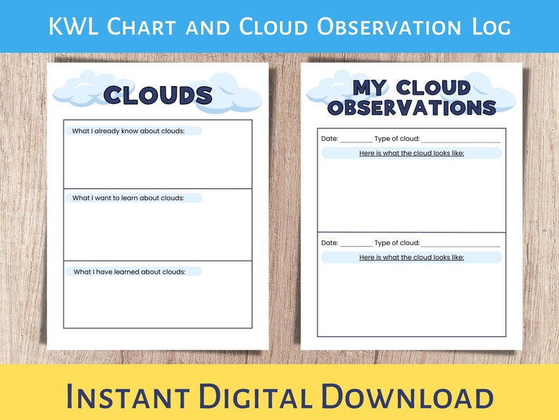 Cloud Identification Viewer Printable Cloud Viewer Weather - Etsy