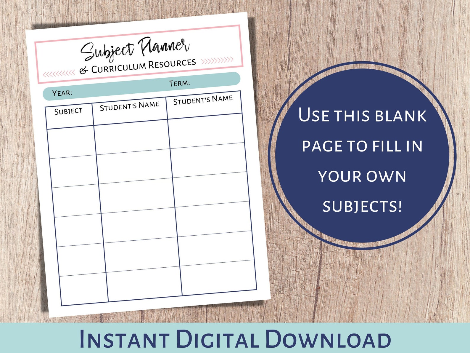 Unit Study Planner and Curriculum Planner Bundle Homeschool - Etsy