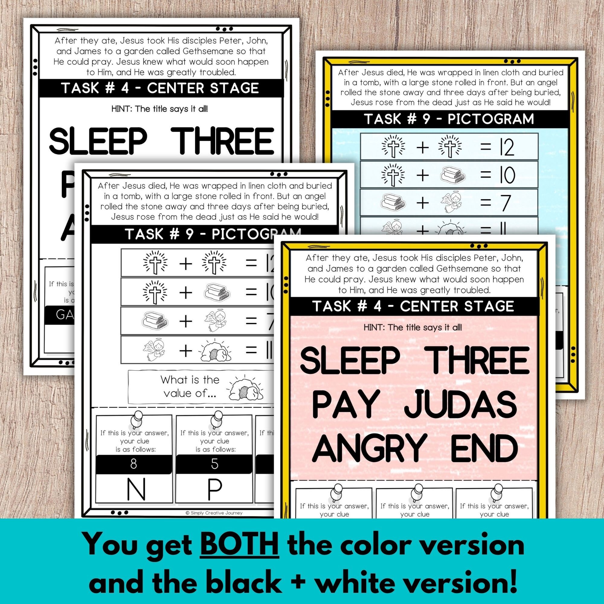 Easter Story Escape Room, Easter Activity, Easter Escape Room Christian ...