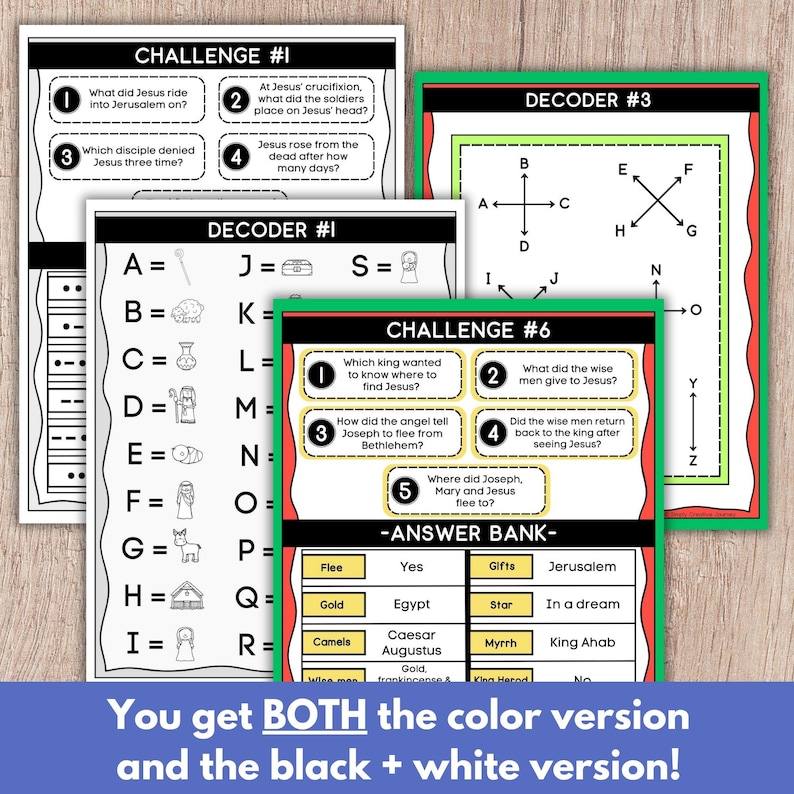 Nativity Escape Room, Christmas Trivia, Nativity Activity, Christmas ...