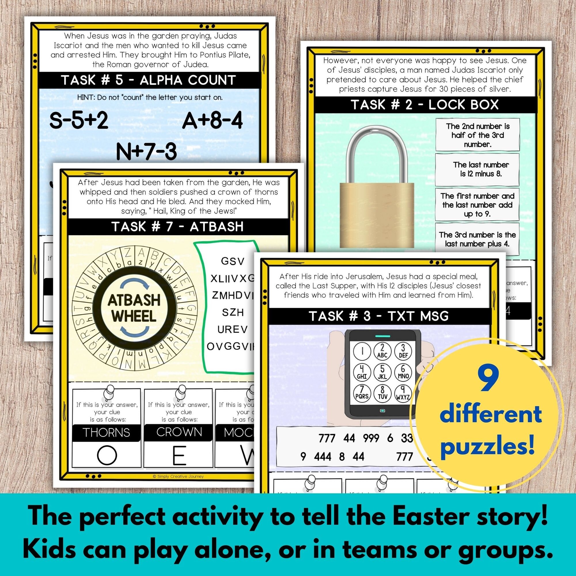 Easter Story Escape Room, Easter Activity, Easter Escape Room Christian ...