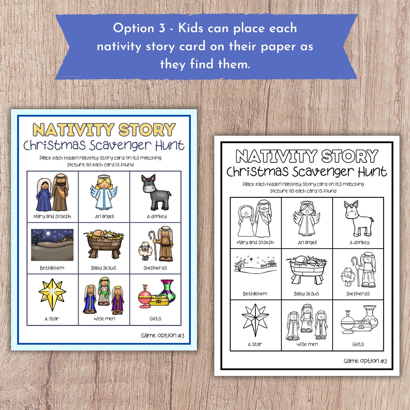 Nativity Scavenger Hunt, Christmas Scavenger Hunt, Hide and Seek Game ...