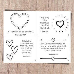 Bible Coloring Pages, Valentines Mini Book, God is Love Craft, Sunday ...