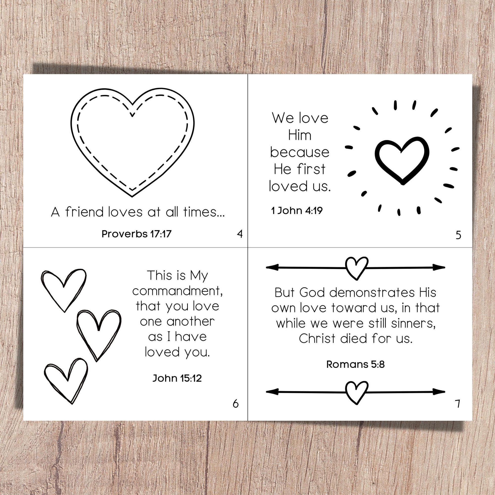 Bible Coloring Pages, Valentines Mini Book, God is Love Craft, Sunday ...