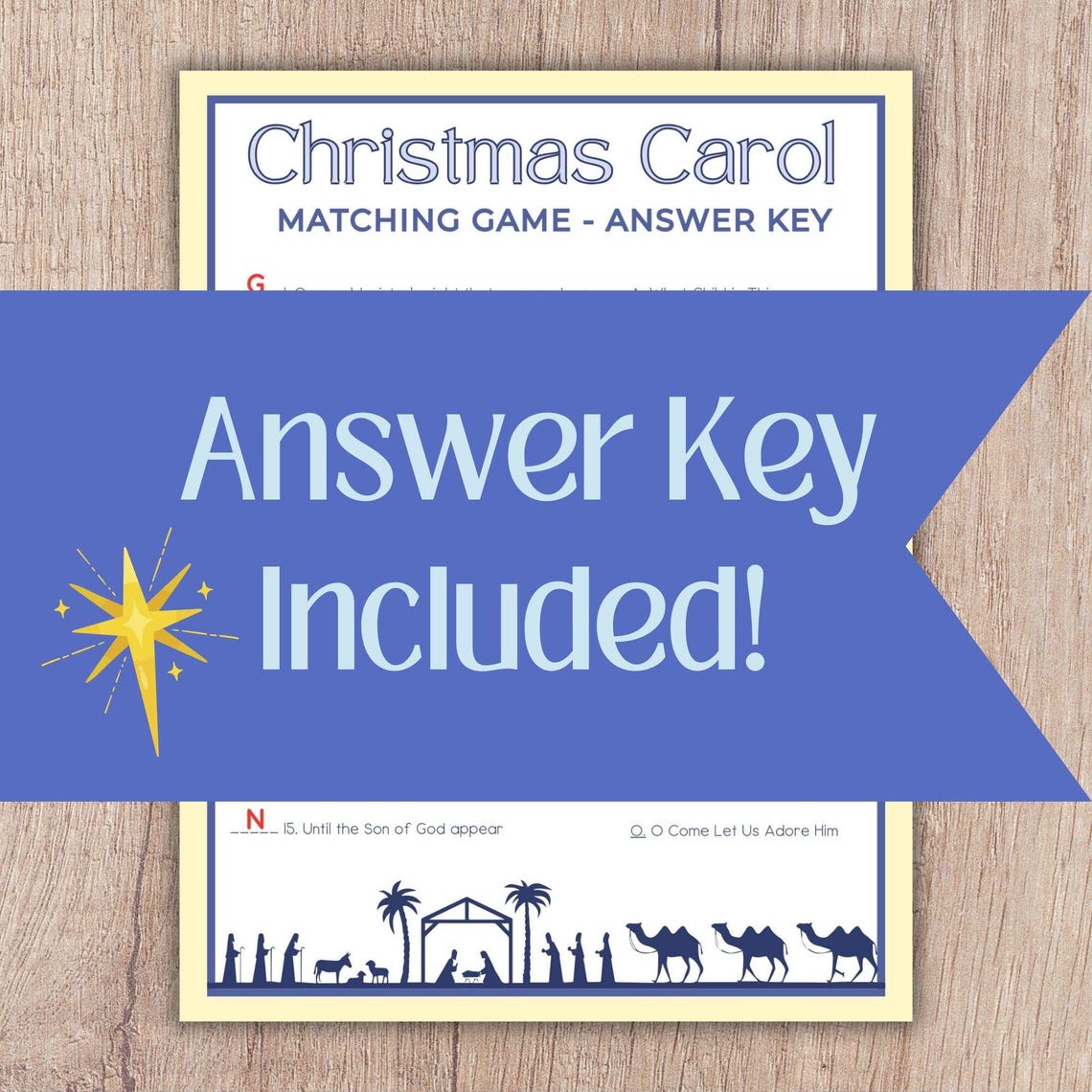 Christmas Song Trivia Game, Christmas Carol Games, Christmas Party ...