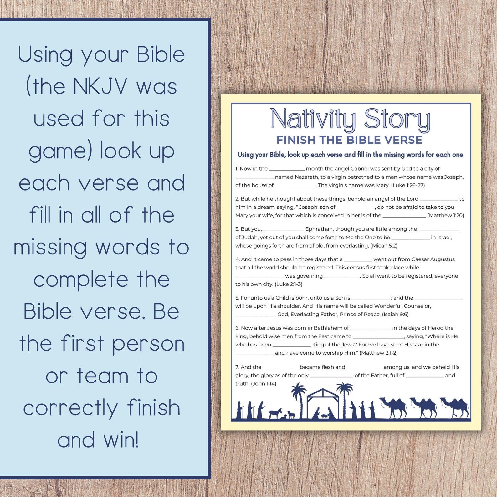 Christmas Bible Trivia,, Christian Christmas Trivia, Printable Bible ...
