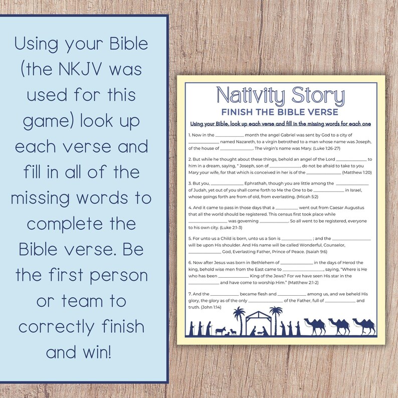 Christmas Bible Trivia,, Christian Christmas Trivia, Printable Bible ...