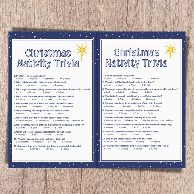 Christmas Trivia, Christian Christmas Trivia, Christmas Bible Trivia ...