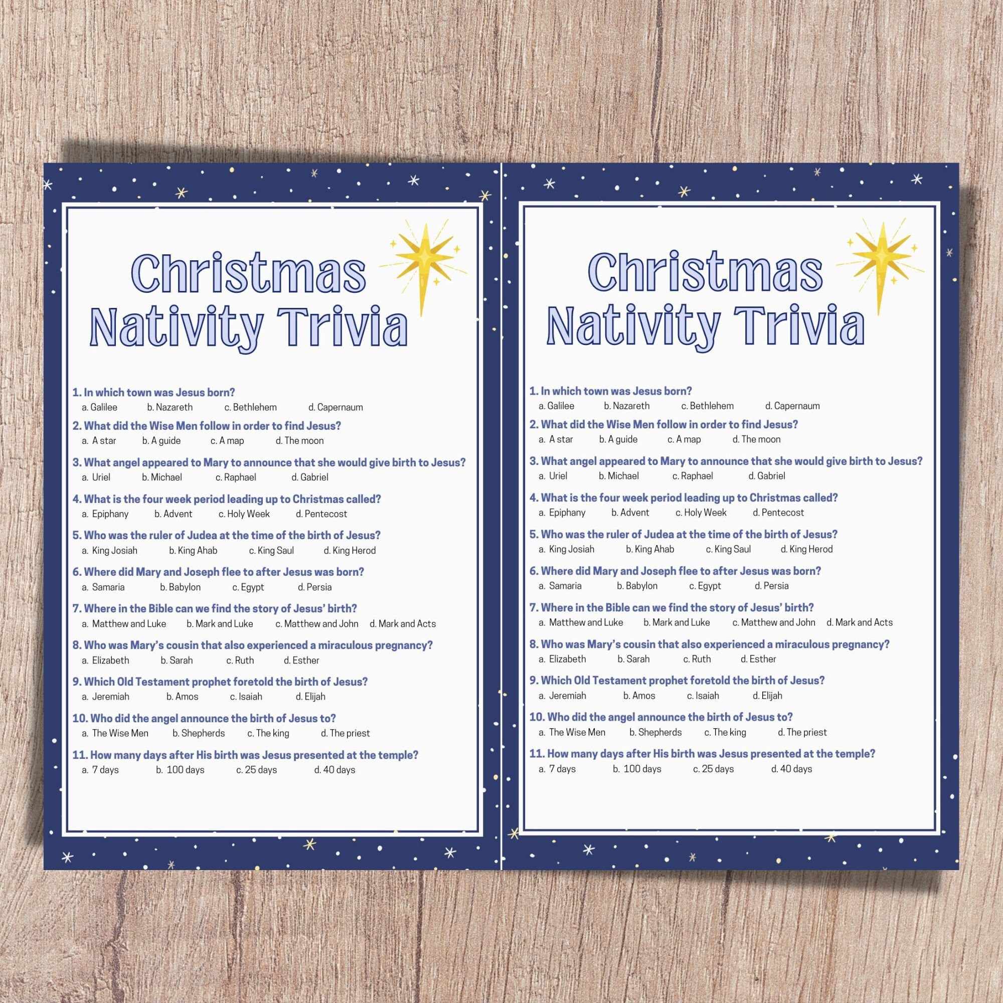 Christmas Trivia, Christian Christmas Trivia, Christmas Bible Trivia ...