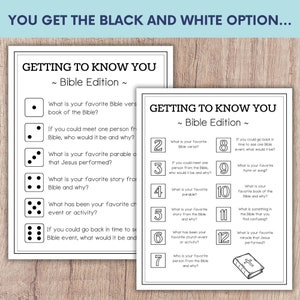 Get to Know You Dice Game, Icebreaker Game, Bible Games, Womens ...