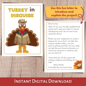 Turkey in Disguise Project, Turkey Trouble Disguise, Thanksgiving ...