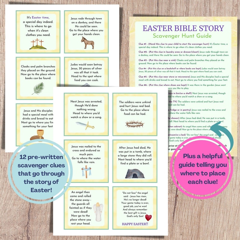 Easter Story Printables, Easter Activity, Resurrection Eggs, Easter ...