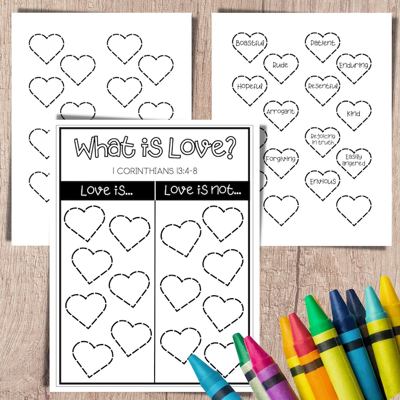 Bible Valentine Games, Love is Craft, 1 Corinthians 13, Sunday School ...