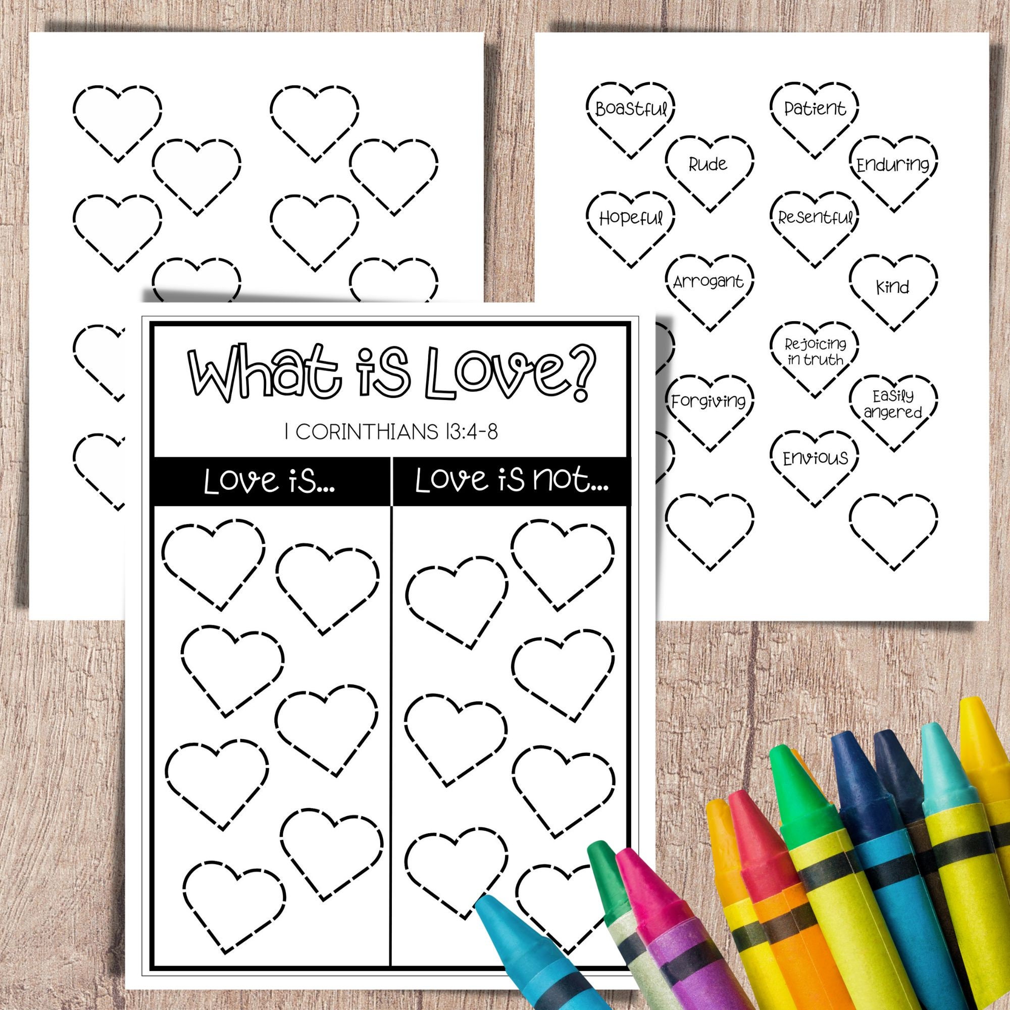 Bible Valentine Games, Love is Craft, 1 Corinthians 13, Sunday School ...